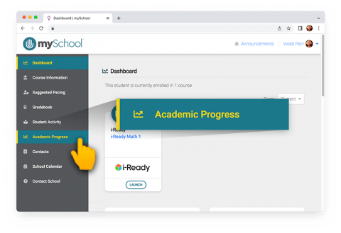 Academic Progress Page | SmartStart Resource